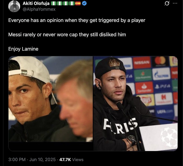 Guti Kritik Topi Terbalik Yamal, Netizen: Ronaldo dan Ramos Juga Gitu!