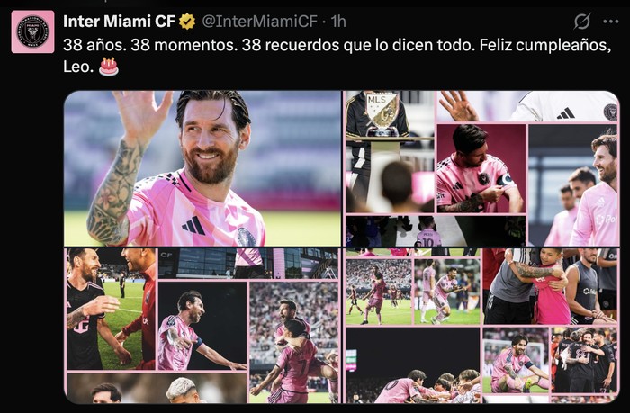 Ramai-ramai Ucapkan Selamat Ultah ke-38 buat Lionel Messi