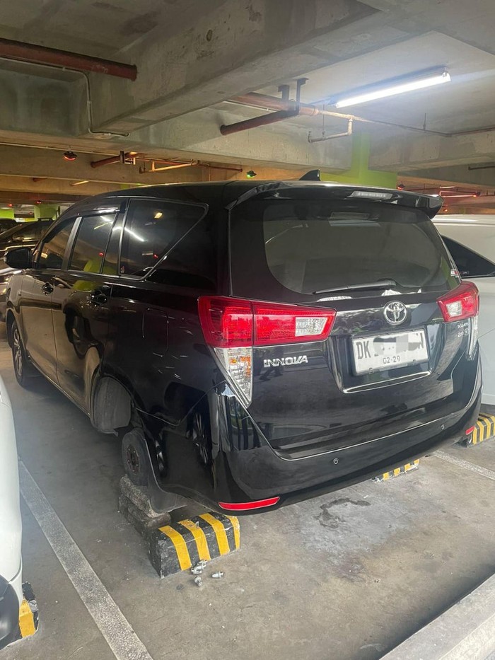 Ban Mobil Dicuri di Parkir Internasional Bandara Ngurah Rai, Polisi ...