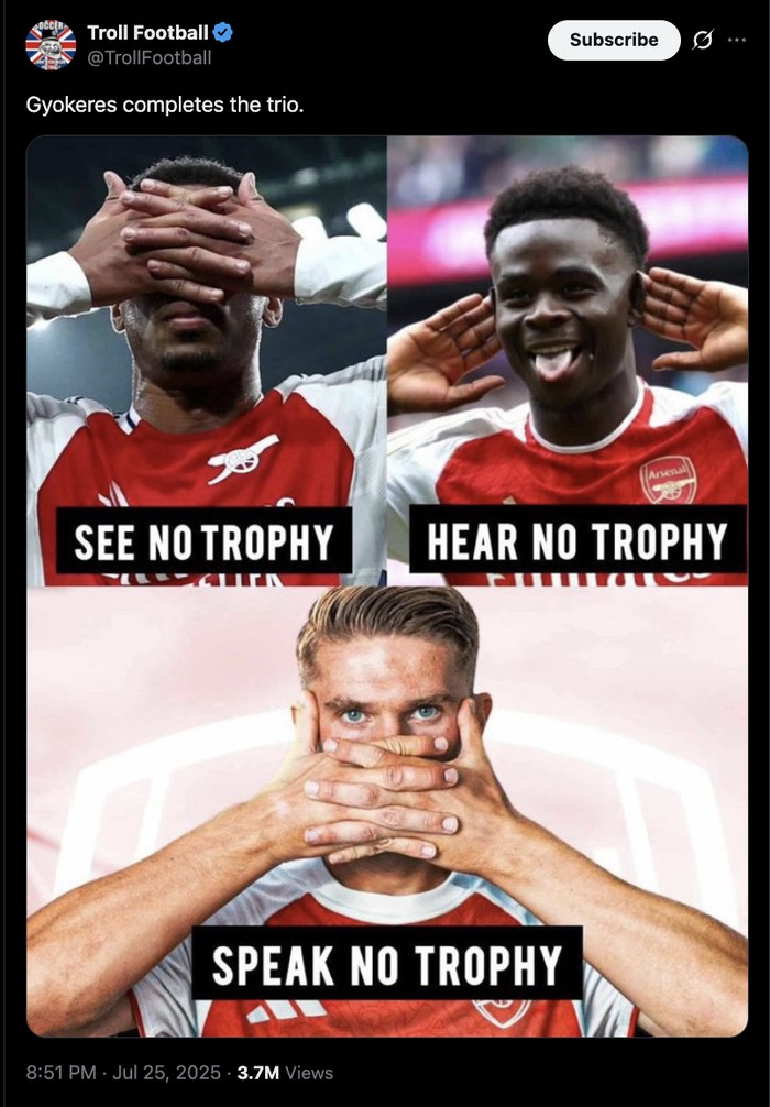 Meme Kocak Viktor Gyokeres Gabung Arsenal