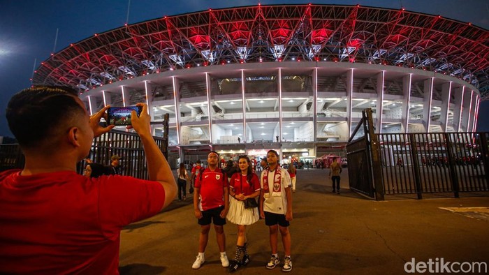 Suasana GBK Jelang Final Piala AFF U-23 2025 Indonesia Melawan Vietnam