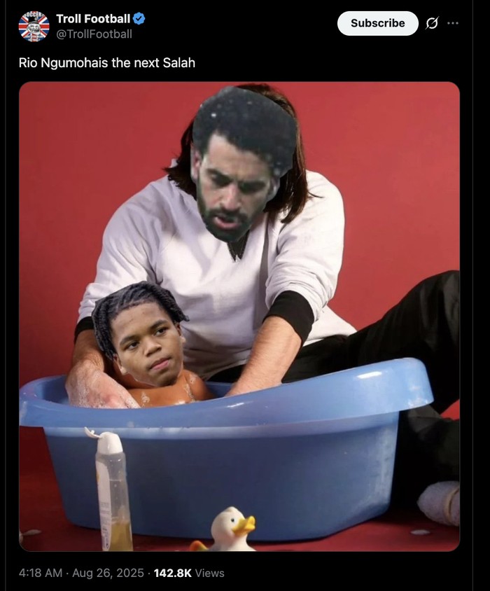 Meme Kocak Newcastle Vs Liverpool yang Kini Jadi 'Derby Isak'