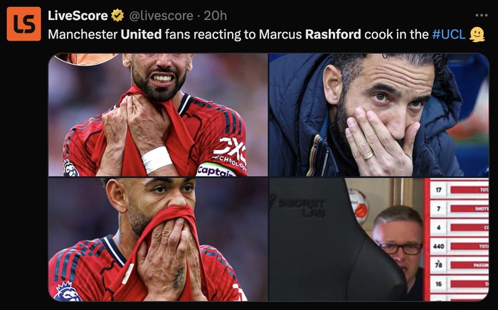 Meme MU Gigit Jari Lihat Rashford Gacor di Barcelona