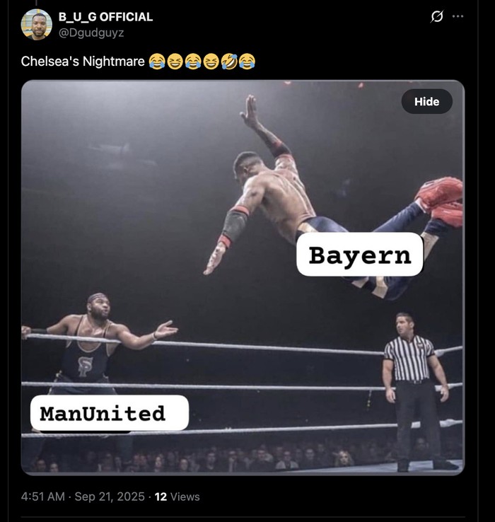Meme Kocak Chelsea Digebuk MU usai Dihajar Bayern