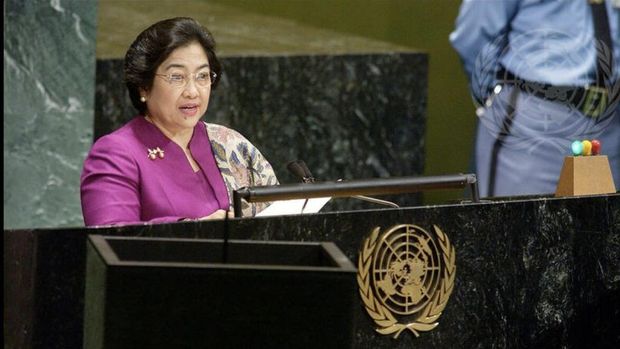 Gaya Presiden RI di Sidang PBB: Mega Pakai Kebaya-Jokowi Bahasa Campur