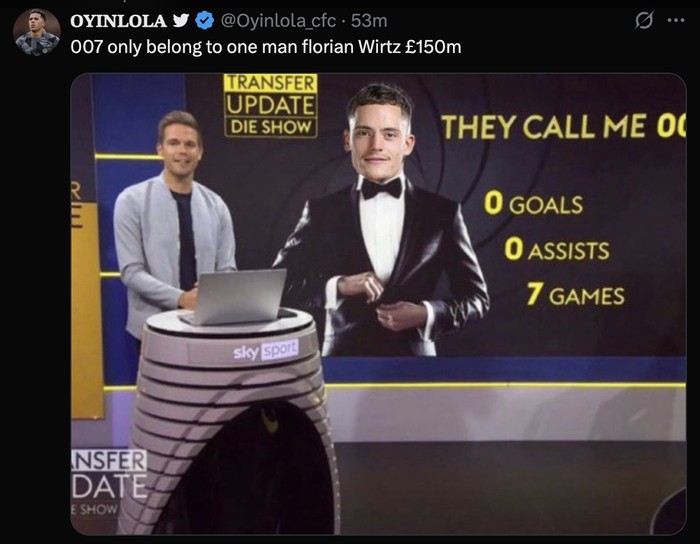 Florian Wirtz Bapuk, Diolok-olok Jadi Agen Rahasia 007