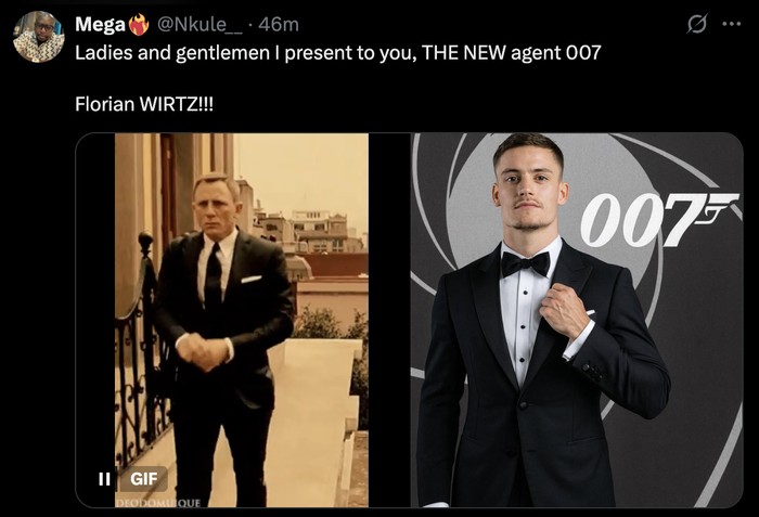Florian Wirtz Bapuk, Diolok-olok Jadi Agen Rahasia 007