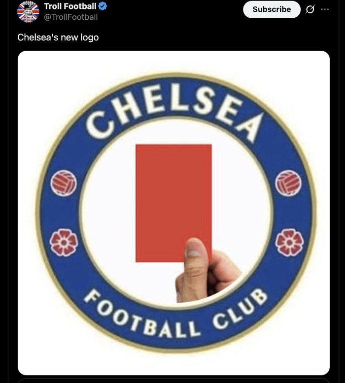 Meme Kocak Chelsea Jadi Red Card FC