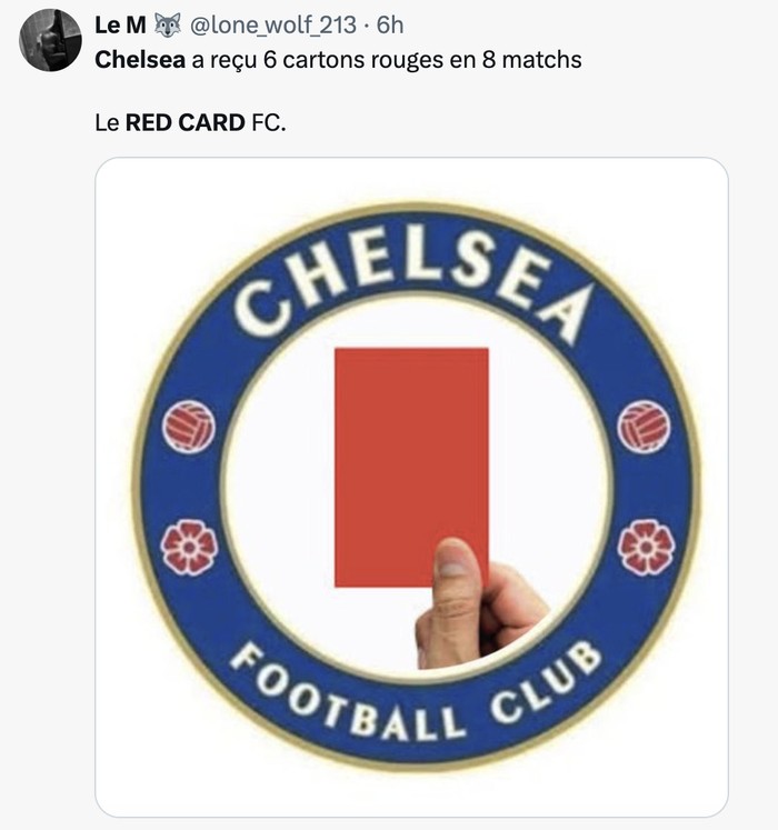 Meme Chelsea Hobi Banget Koleksi Kartu Merah