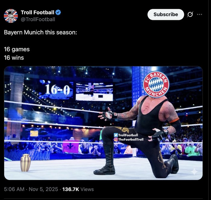 Meme: Bayern 16 Laga Tak Terkalahkan usai Libas PSG