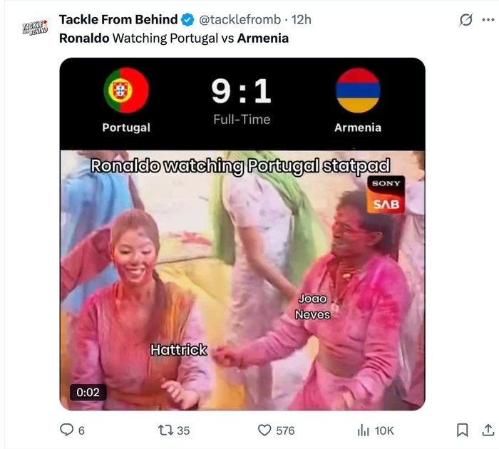Meme Kocak Portugal Malah Pesta Gol Tanpa Ronaldo