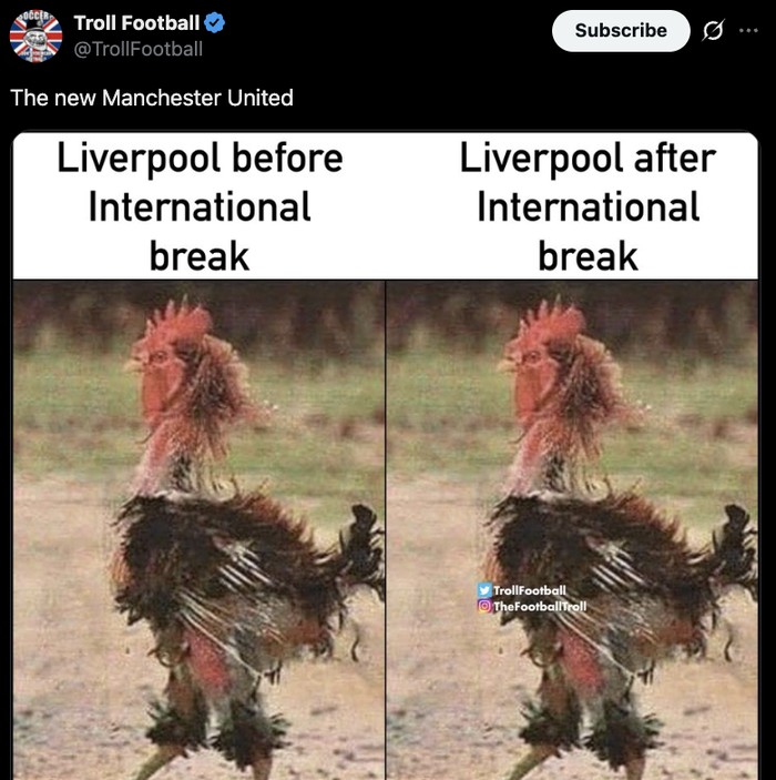 Meme: Liverpool Terima Tongkat Estafet 'Klub Lawak' dari MU