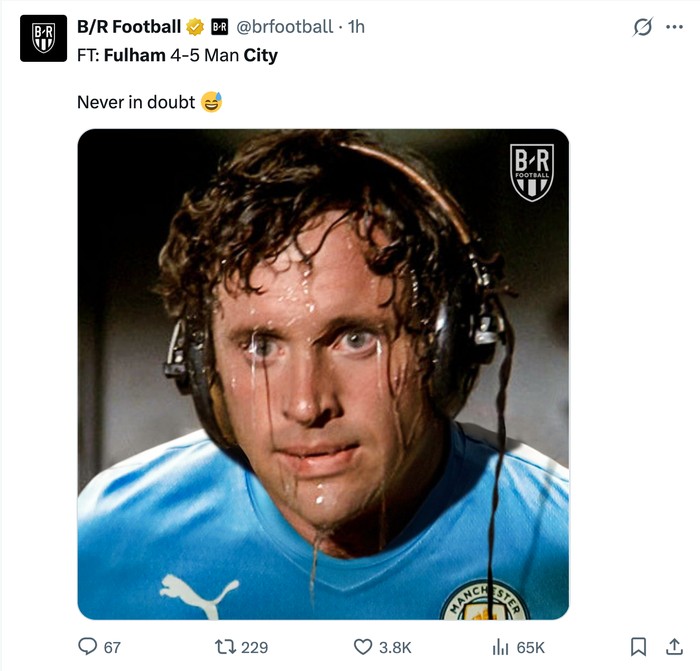 Meme Kocak Banjir 9 Gol di Laga Fulham Vs Man City