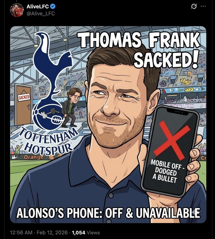 Meme Kocak Xabi Alonso Matikan HP Saat Tahu Spurs Cari Manajer Baru