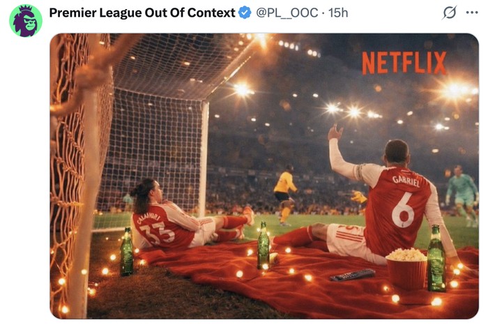 Meme Arsenal dan Serial Netflix yang Tak Pernah Tamat