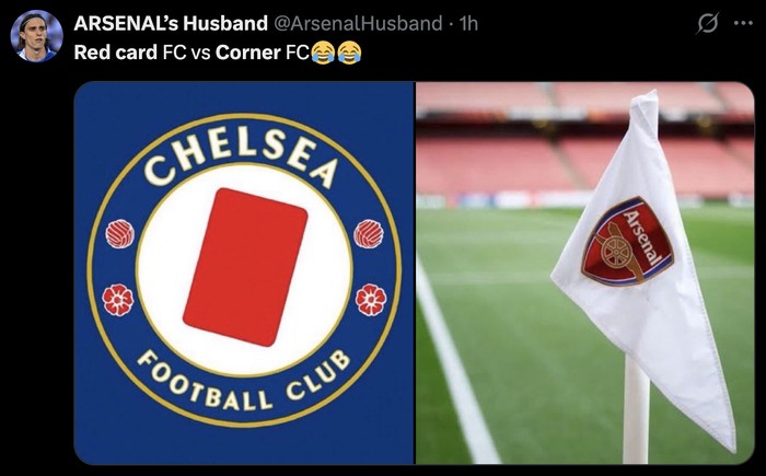 Arsenal Vs Chelsea Diolok-olok Jadi Corner FC Vs Red Card FC
