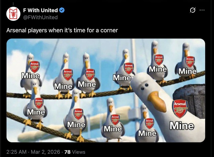 Meme Kocak Corner FC Vs Red Card FC, Arsenal Lawan Chelsea!