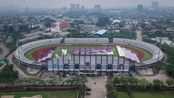 Stadion Kandang Persita Tangerang Rusak Diterpa Angin