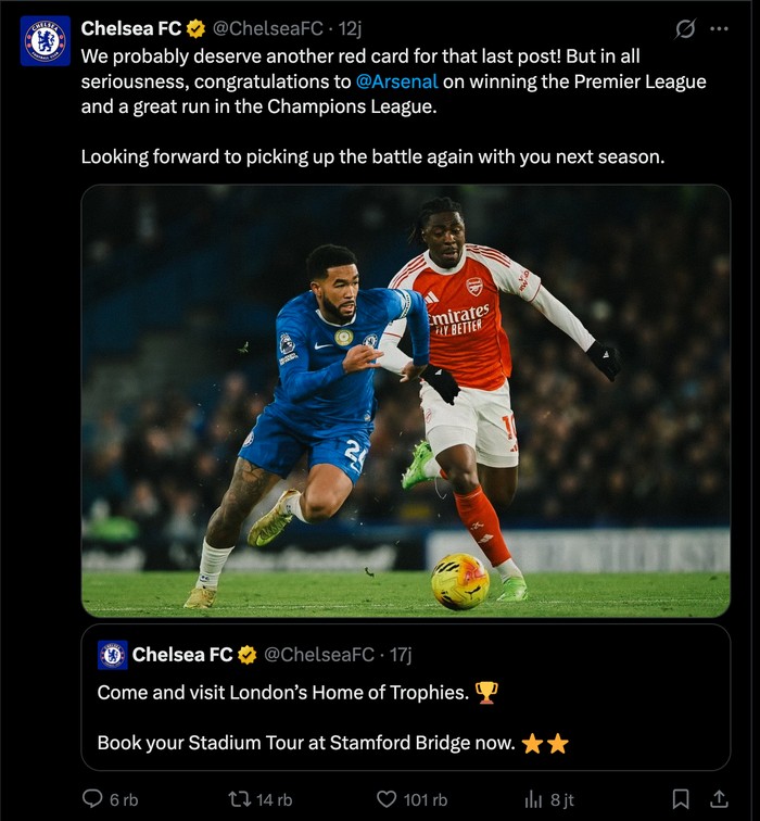 Saat Rival Ramai-ramai Ledek Arsenal soal Liga Champions