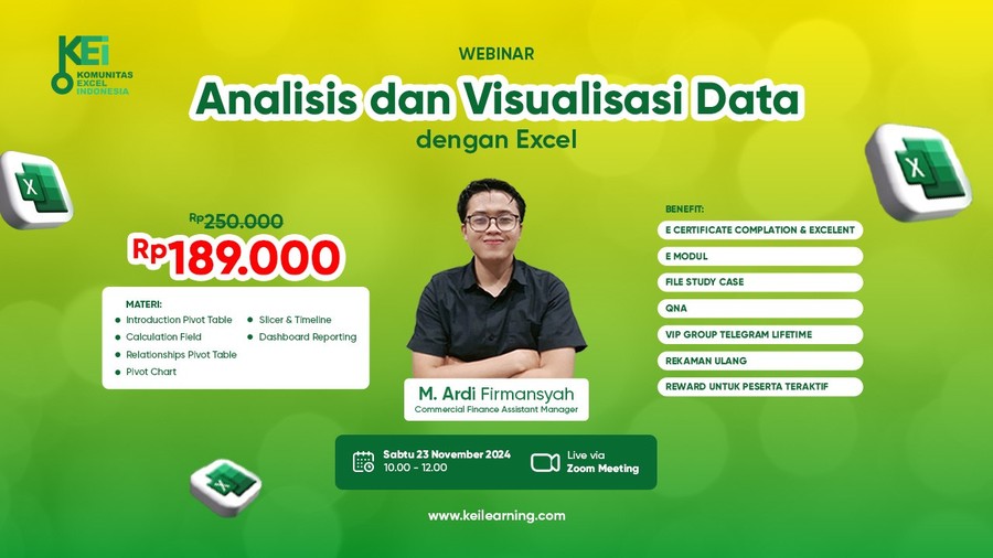 Visualisasi Data Interaktif dengan Excel