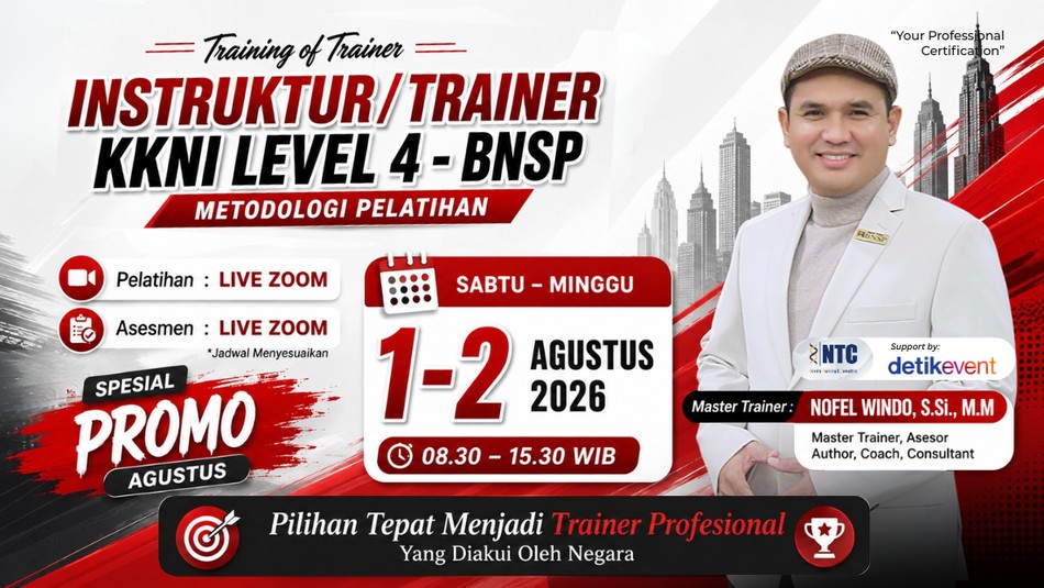 Training of Trainer Skema Instruktur KKNI Level 4 - BNSP