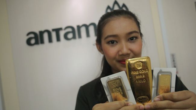 Diobral! Harga Emas Antam Hari Ini Jeblok Rp 23.000
