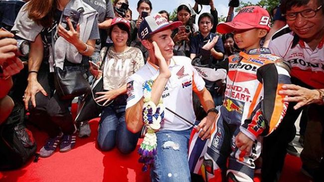 Winnie, Atlet Cilik Fans Berat Juara MotoGP 2018 Marc Marquez