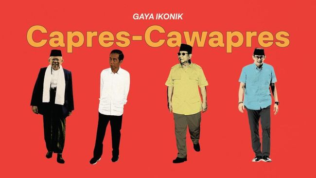 INFOGRAFIS: Gaya Busana Ikonik Capres Cawapres Indonesia