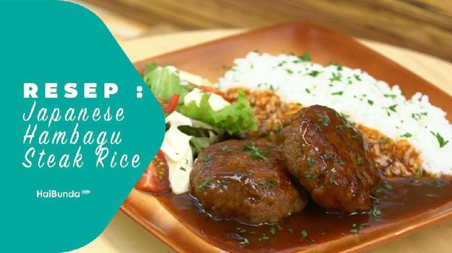 Resep Japanese Hambagu Steak Rice