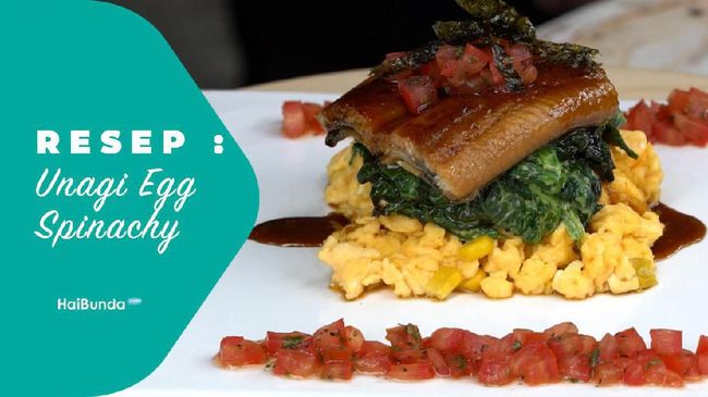 Resep Unagi Egg Spinachy