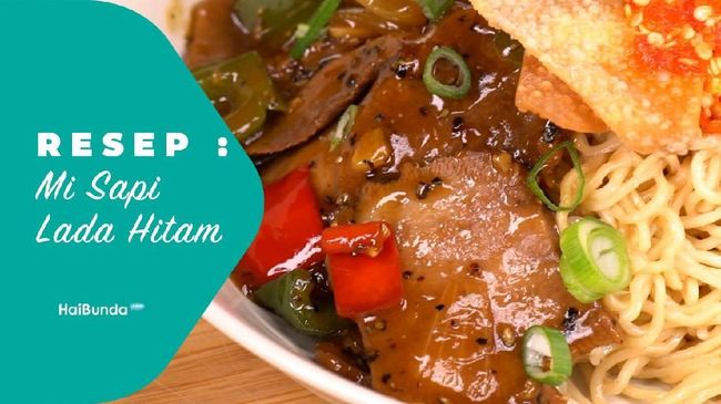 Resep Mi Sapi Lada Hitam