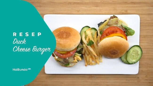 Resep Duck Cheese Burger