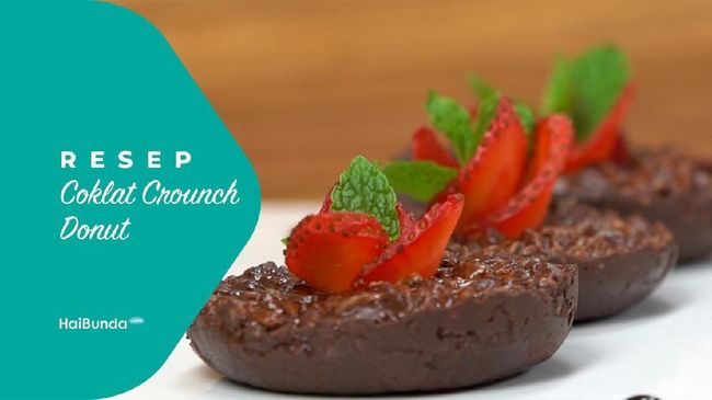 Resep Cokelat Crunch Donat