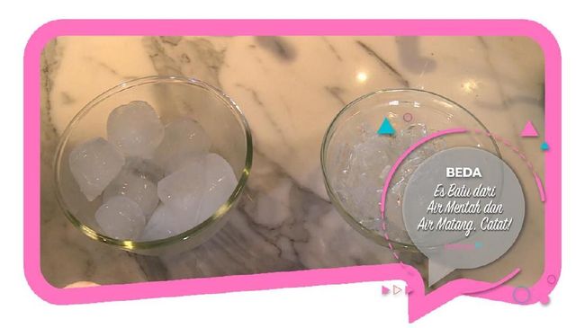 Beda Es Batu dari Air Mentah dan Air Matang, Catat!