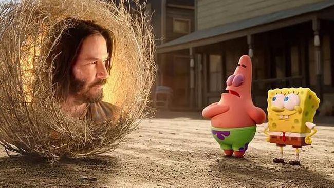 Kejutan The SpongeBob Movie: Sponge on the Run, Bertemu Keanu Reeves