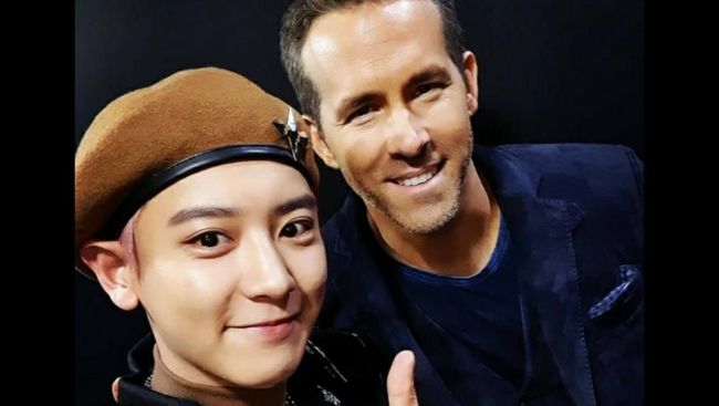 Bahagianya Chanyeol EXO Saat Ketemu Deadpool dari Hollywood