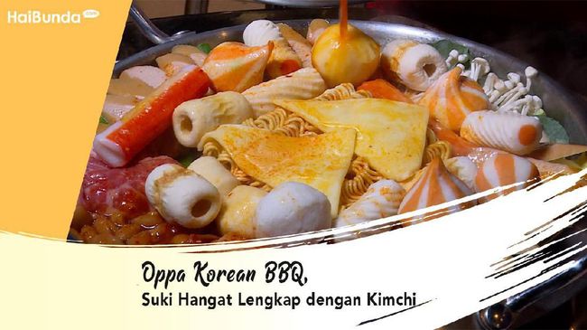 Oppa Korean BBQ, Suki Hangat Lengkap dengan Kimchi