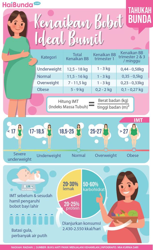 Kenaikan Bobot Ideal Bumil
