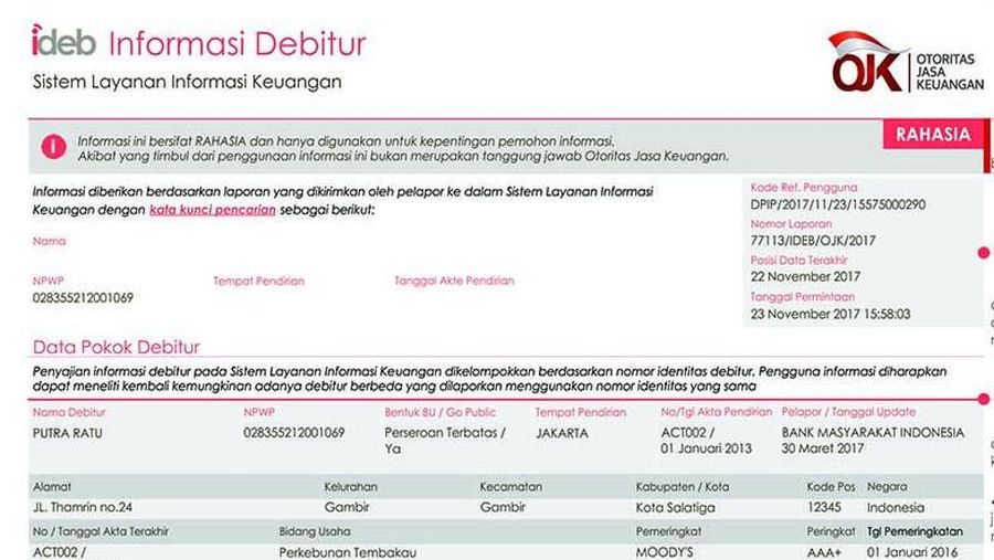 Nama di BI Checking atau SLIK OJK Bermasalah? Ini Cara Membersihkannya