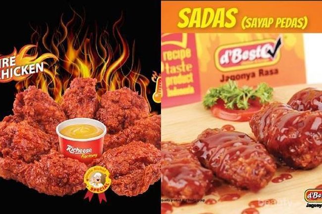 [FORUM] Chicken Fire Richeese vs Ayam Sadas D'Besto, Lebih Pedes Mana?