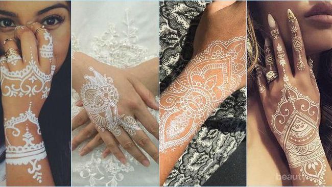 Bosan dengan Henna Hitam? White Henna, Elegan & Cocok untuk Hari Pernikahan