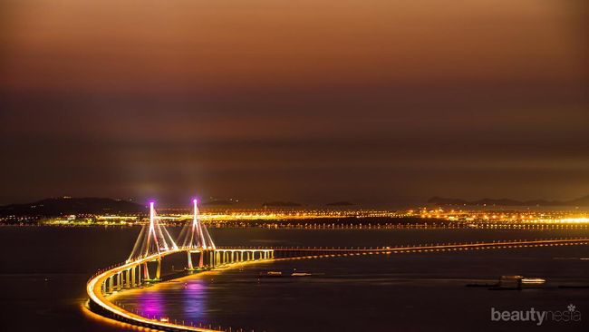 Indahnya Jembatan Incheon di Korea Selatan