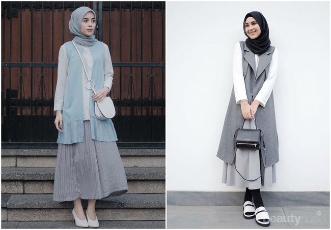 Enggak Ribet Tapi Tetap Kece? Ini Inspirasi Vest Outer Hijabers yang ...