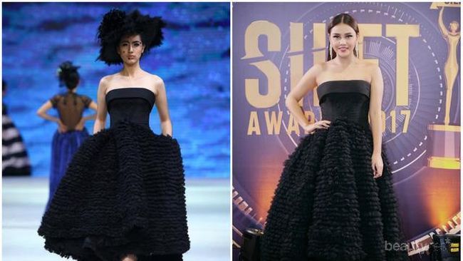 Ladies, Ini Dia Tips Menggunakan Dress Kemben untuk Lengan Besar