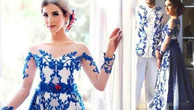 5 Model Kebaya Biru Ini Bakal Bikin Kamu Terlihat Sempurna Saat Lamaran!