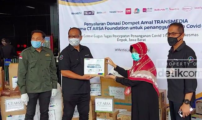 Transmedia dan CT Arsa Foundation Telah Salurkan Donasi Pertama ke Depok