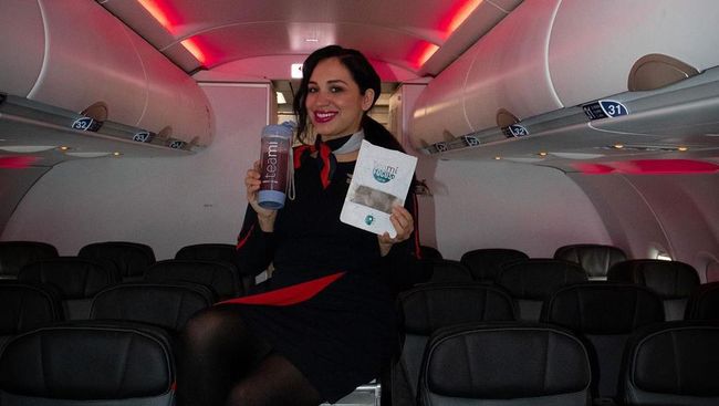 Penumpang Pesawat Syok Lihat 'Meghan Markle' Jadi Pramugari