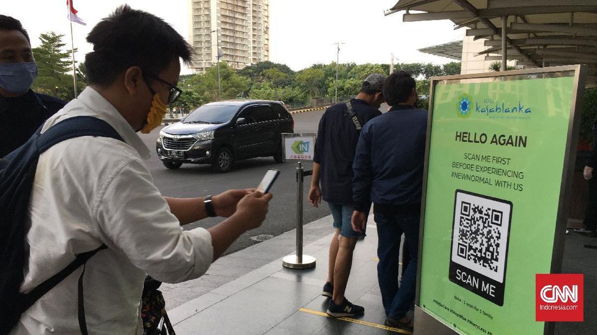 Cara Kerja Aplikasi QR Code Batasi Pengunjung Mal DKI