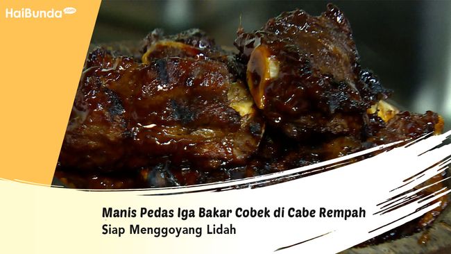 Manis Pedas Iga Bakar Cobek di Cabe Rempah Siap Menggoyang Lidah