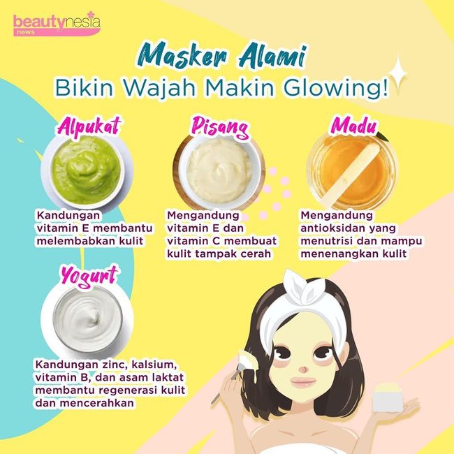 Masker Alami yang Bikin Kulit Glowing!